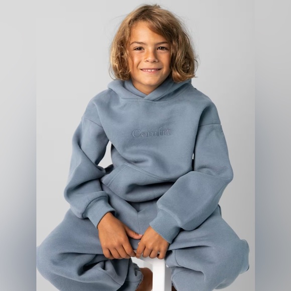 comfrt | Shirts & Tops | New Comfrt Kids Signature Hoodie In Sky Blue ...